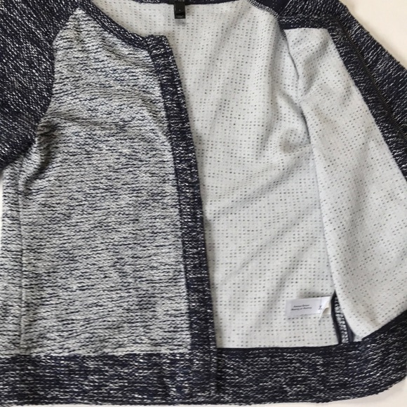 J. Crew | Jackets & Coats | J Crew Boucl Jacket In Indigo Colorblock ...